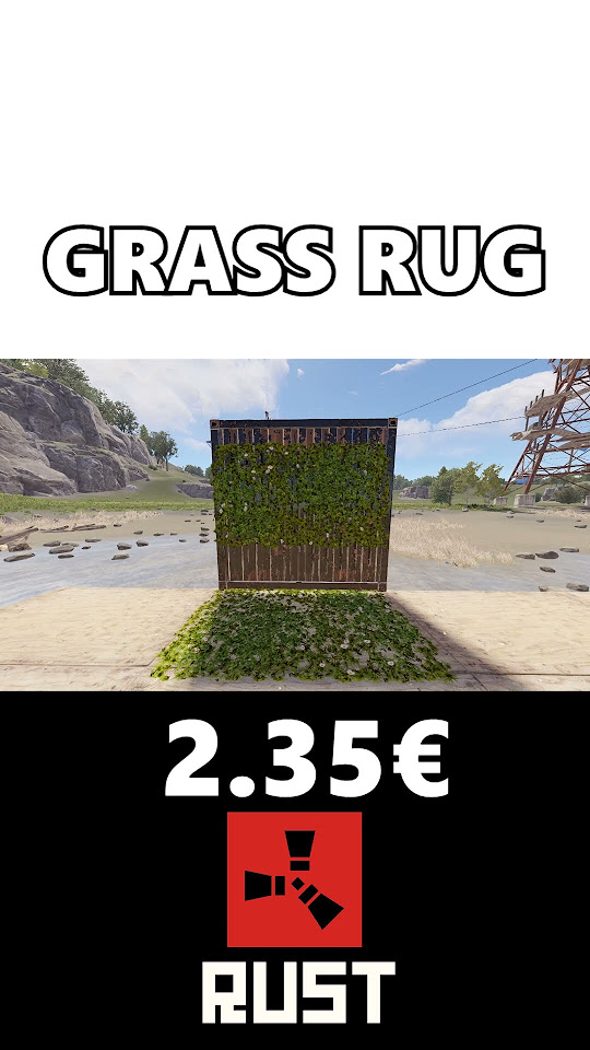 🔴GRASS RUG 🔴+ SORTEO EN LA DESCRIPCIÓN #shorts #rust #rustshorts #rustgame #rustskins - YouTube