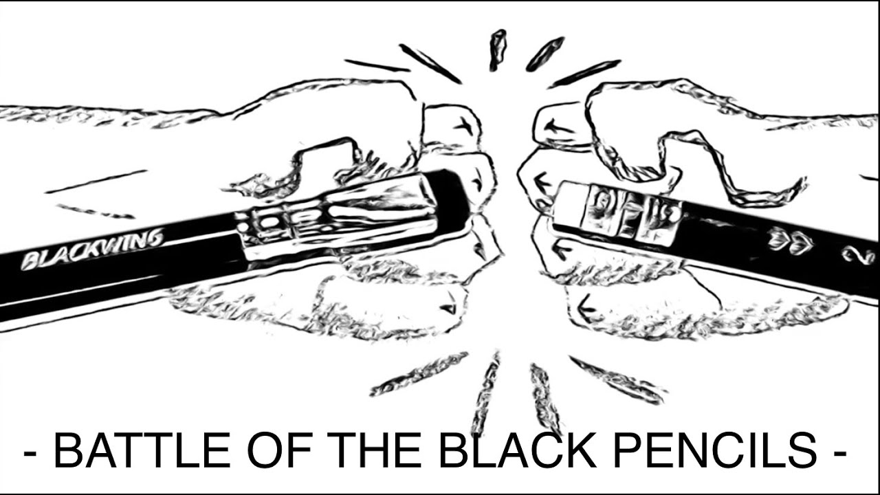 EPIC BATTLE OF THE PENCILS | 🤜 ️ 🤛 | Blackwing vs. Black Warrior ...