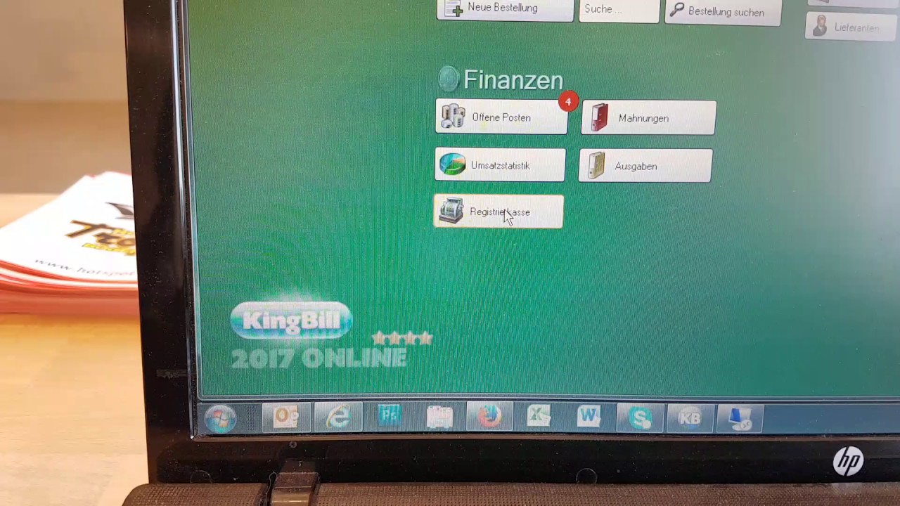 Kingbill-Start-Anmeldung-Registrierkasse......... - YouTube