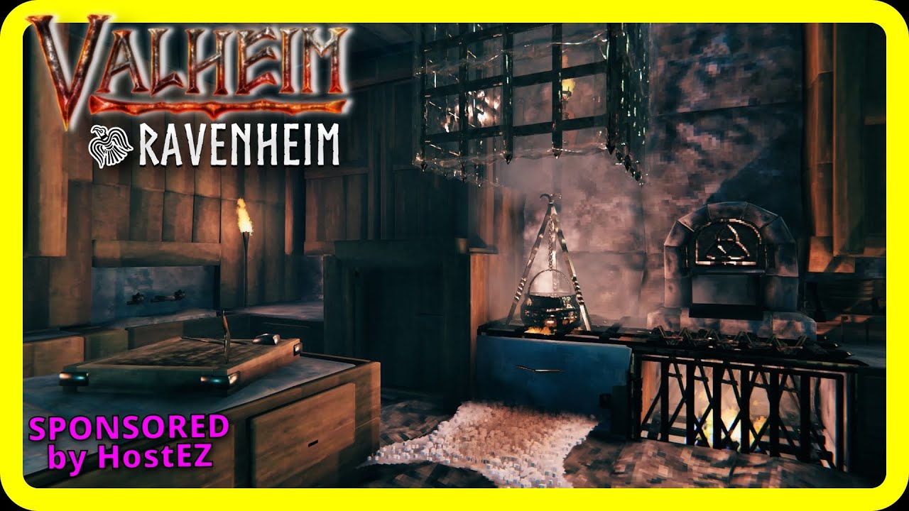 DECORATING a REAL KITCHEN! | Ravenheim (Valheim Let's Play) - YouTube