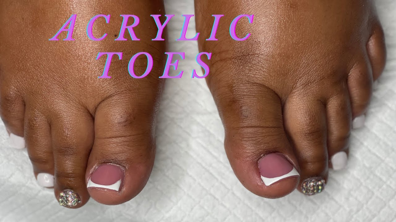 Watch me work/ Acrylic Toes No Tips or Forms #youtube #toes #love # ...