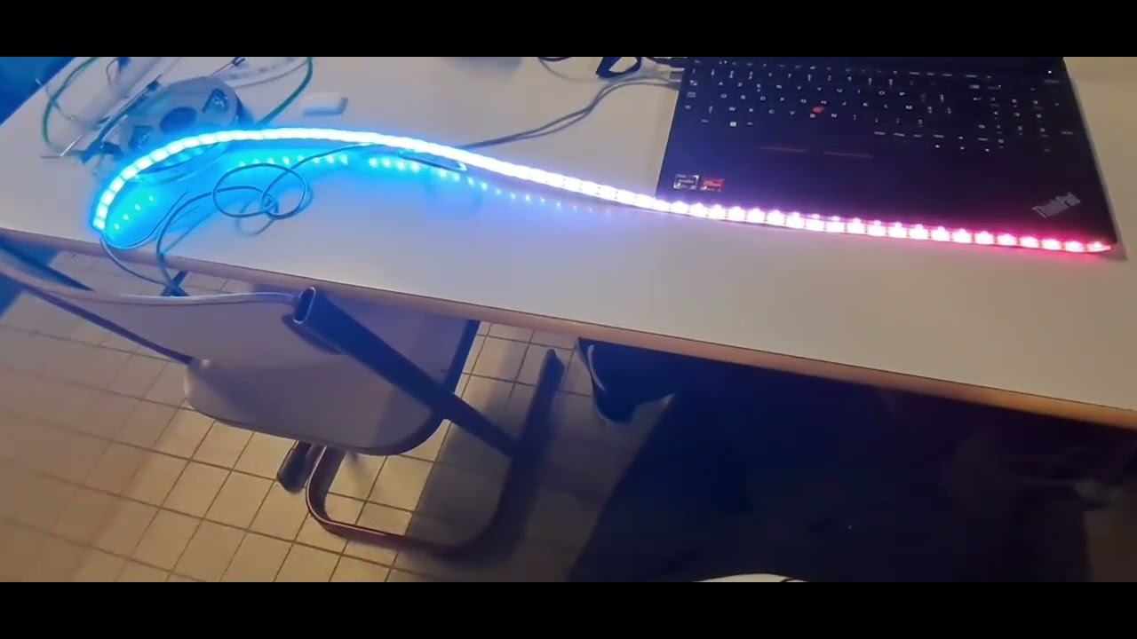 ヾ(＠⌒ ⌒＠)ﾉ New C++ Neopixel Gradient Testing - YouTube