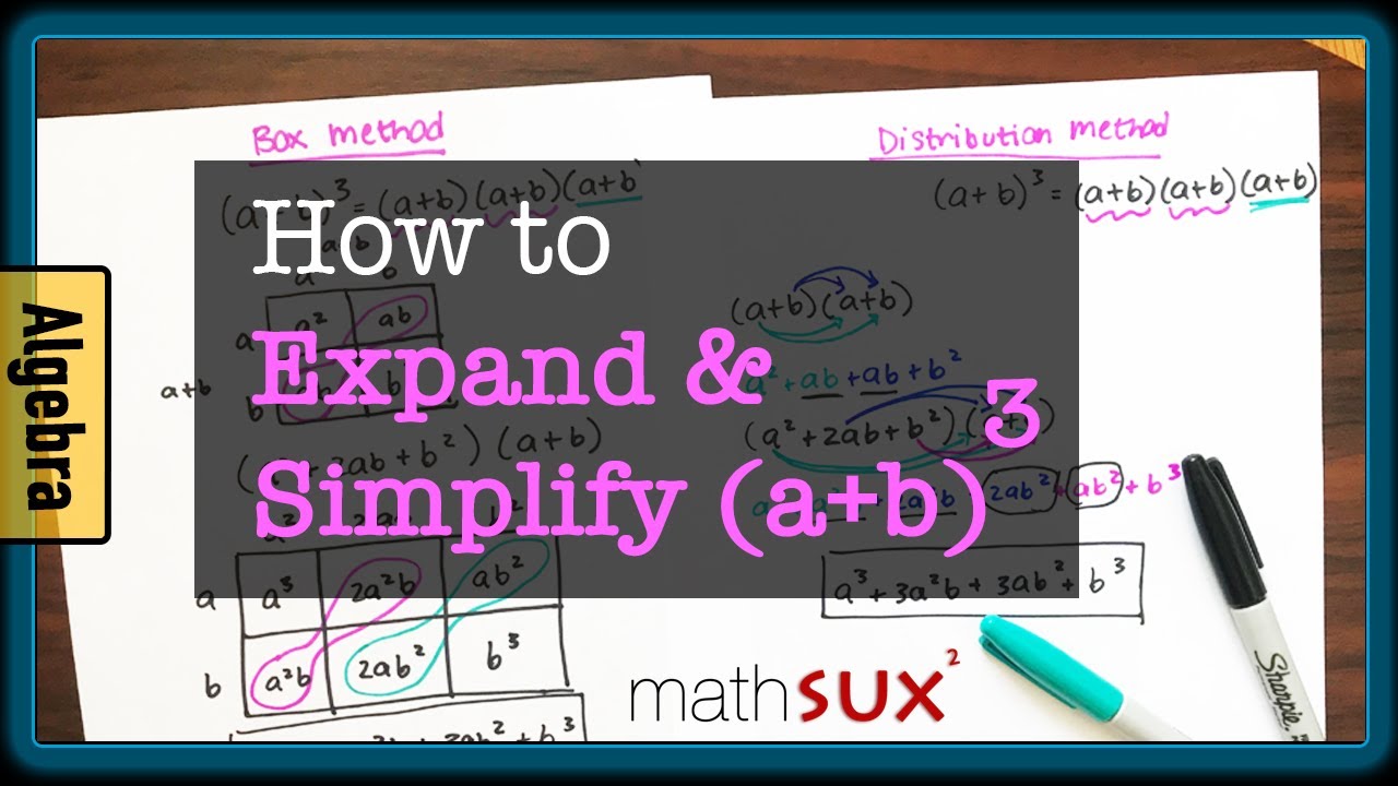 How to Expand a Cubed Binomial? [Box and Distribution Method] - YouTube