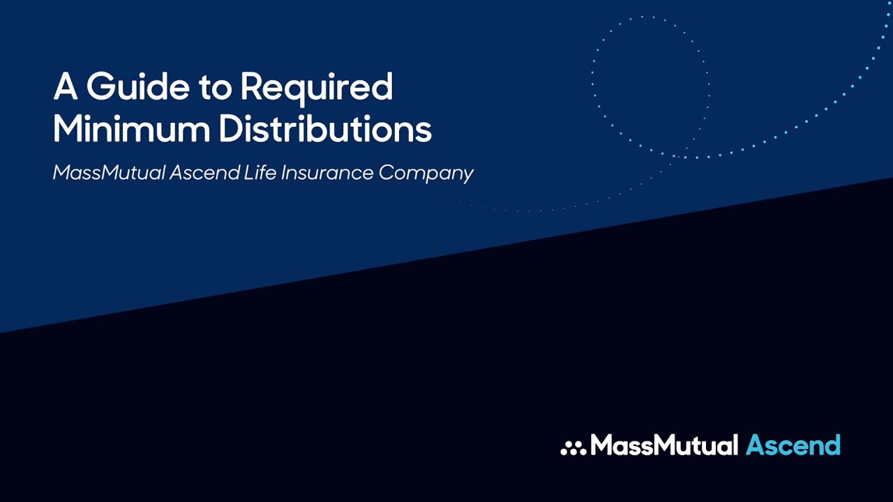 A Guide to Required Minimum Distributions - YouTube