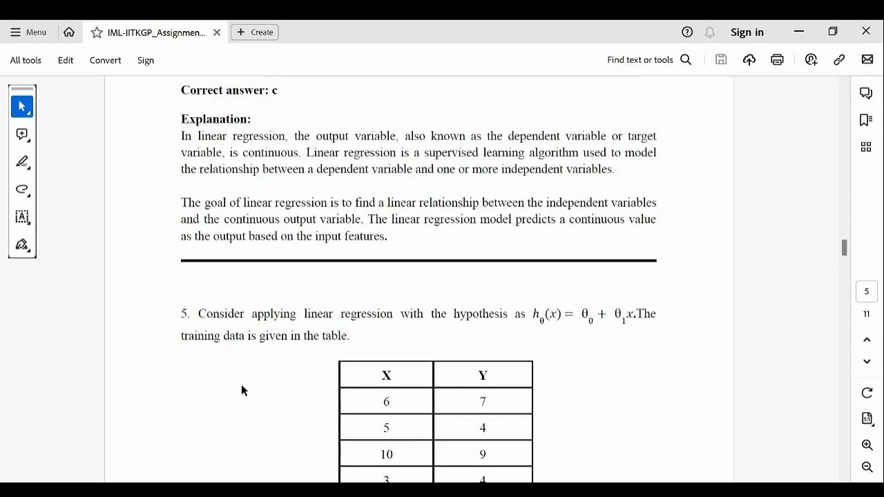 Introduction to Machine Learning IITKGP Assignment 2 Solution - YouTube