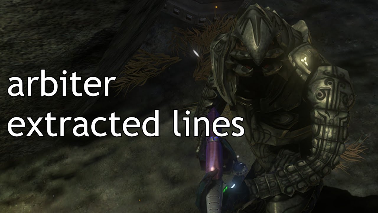 Halo 3 Datamined Audio - Arbiter - YouTube