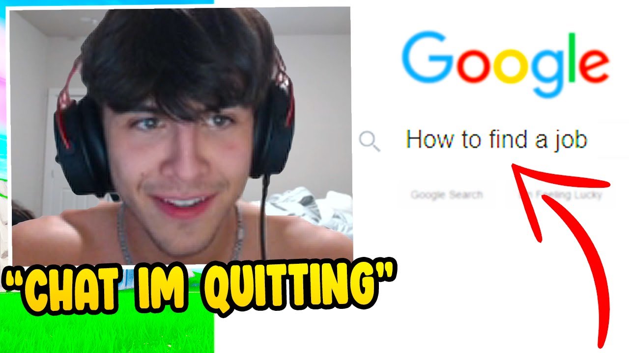 BuckeFPS plans on *QUTTING* FORTNITE and starts LOOKING for a JOB on ...