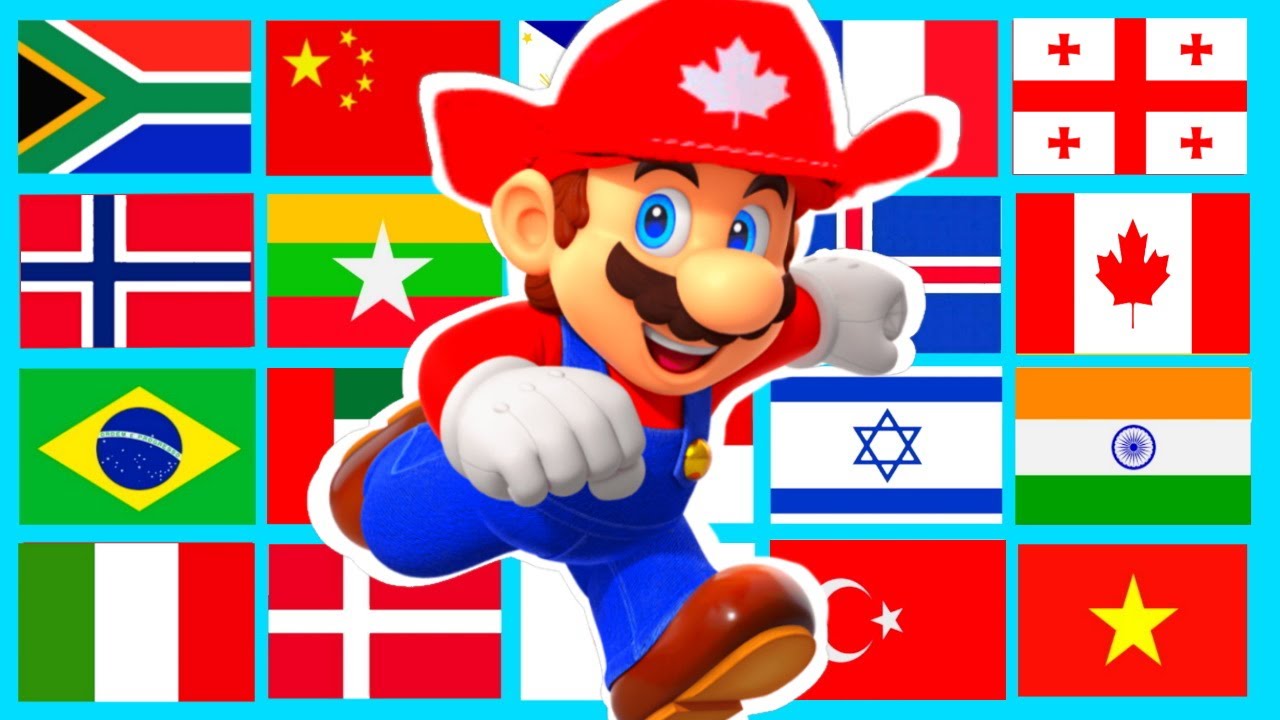 Super Mario in different languages meme lemon mix - YouTube