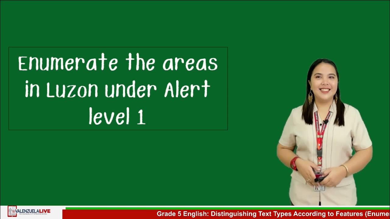 GRADE 5 ENGLISH DISTINGUISHING TEXT TYPES ACCORDING TO FEATURES grade-5-english-distinguishing-text-types-according-to-features