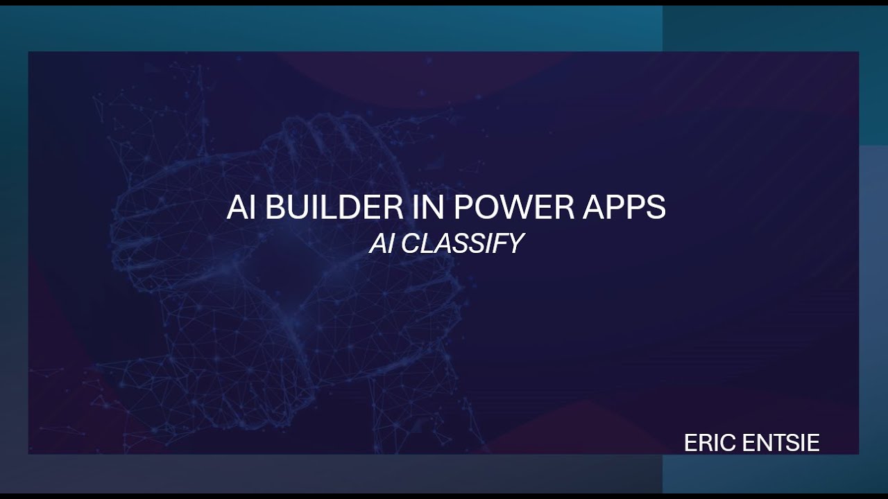 AI Builder in Power Apps - Text Classifications - YouTube