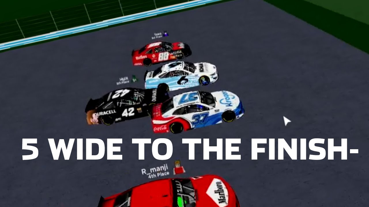 UNREAL 5 WIDE RACE TO THE FINISH! (Roblox BBR League Racing) - YouTube