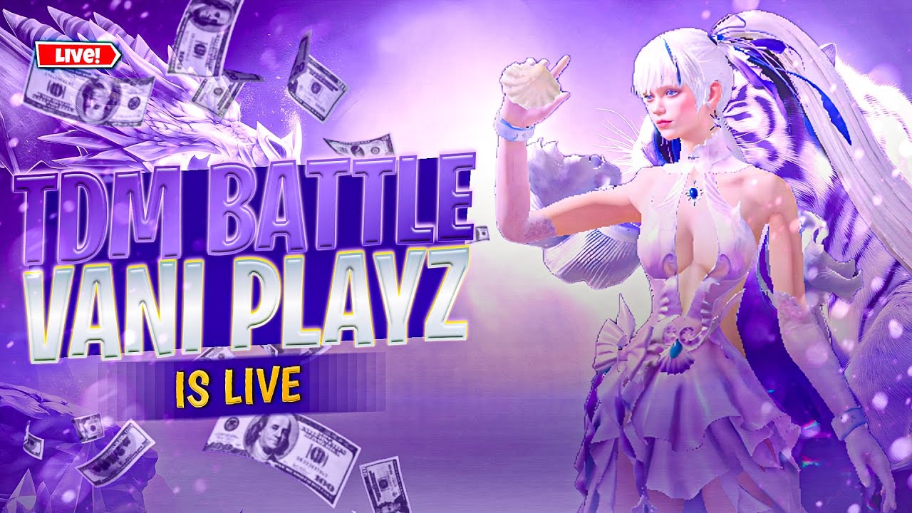 BGMI 1v1 TDM LIVE || BGMI LIVE CUSTOM ROOMS || GIRL GAMER || Vani Playz ...