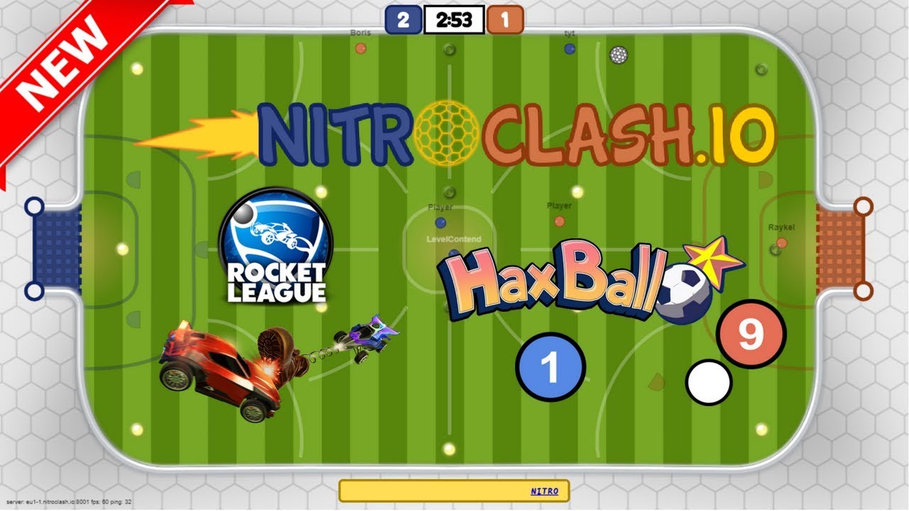 A new BTEC Rocket League io game!!! (NitroClash.io) | GOALS & BLOCKS ...
