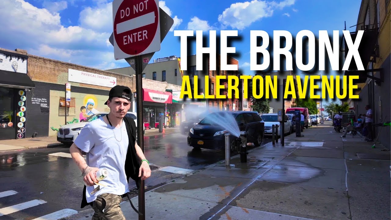 The Bronx: Allerton Avenue NYC | Beautiful Summer Day 4K Walking Tour ...