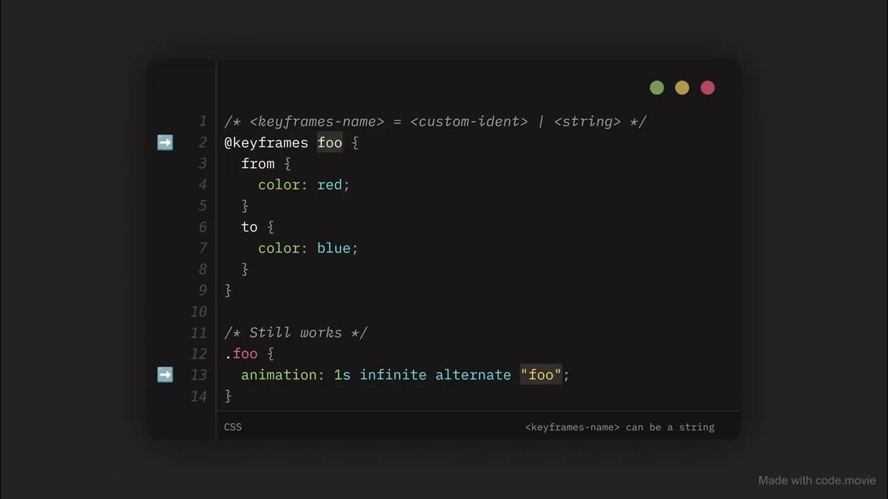 Fun with @keyframes in CSS - YouTube