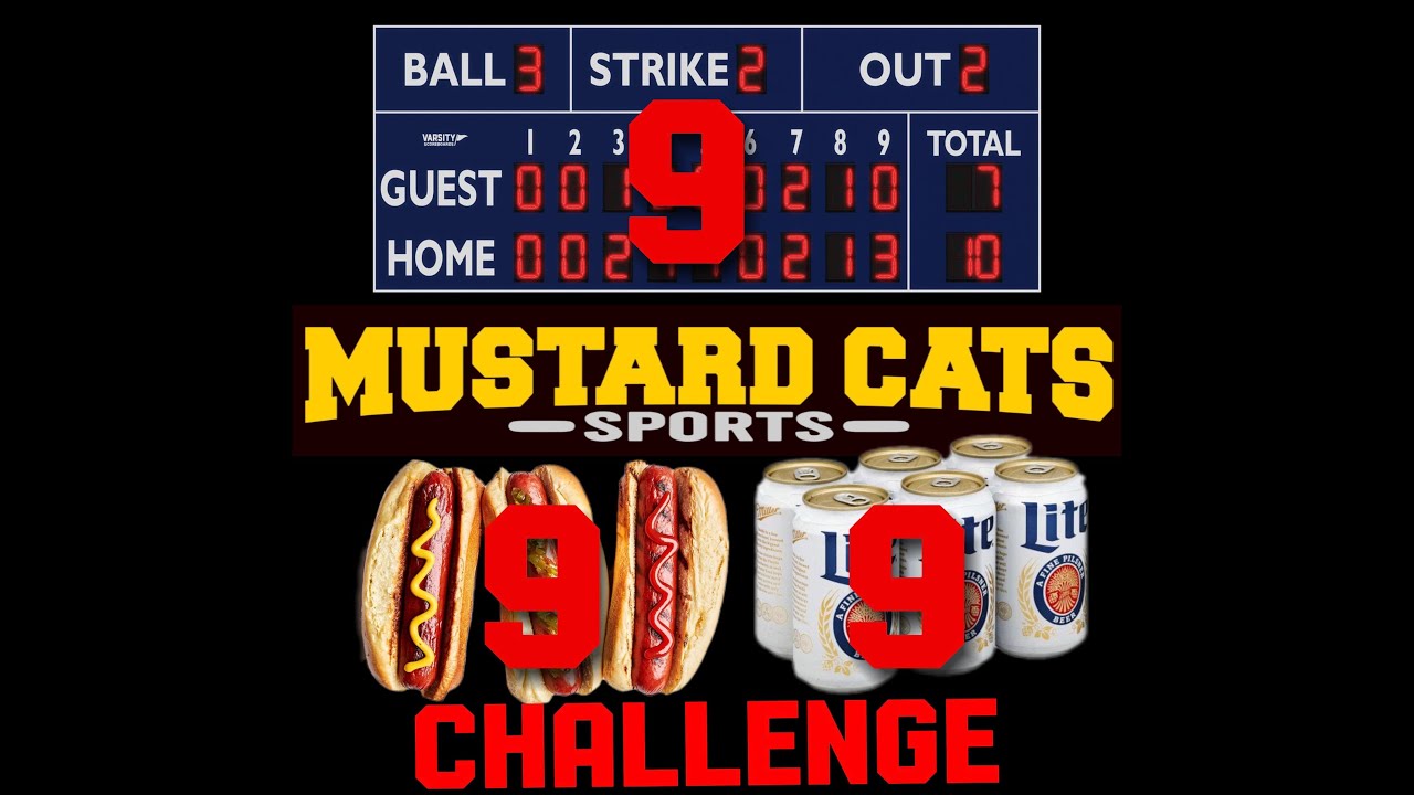 The 999 challenge! 9 innings, 9 beers, and 9 hot dogs - YouTube