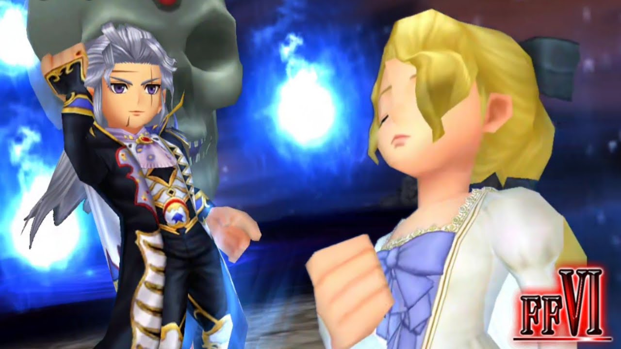 DFFOO [JP]: Setzer in current SHINRYU | FF6 Theme | FT. Setzer Celes ...
