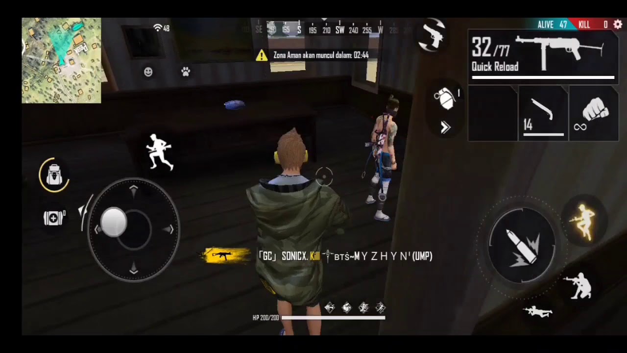 GAME PLAY BAR BAR DI MODE RANKED - GARENA FREE FIRE BATLEGROUN - YouTube