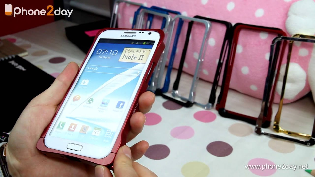 galaxy note2 case mobicrab-red - YouTube