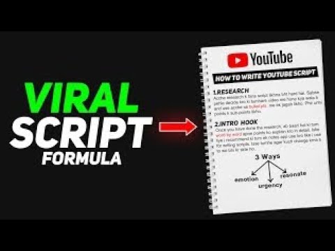 How to Write a Script for a YouTube Video (Made Easy!) - YouTube