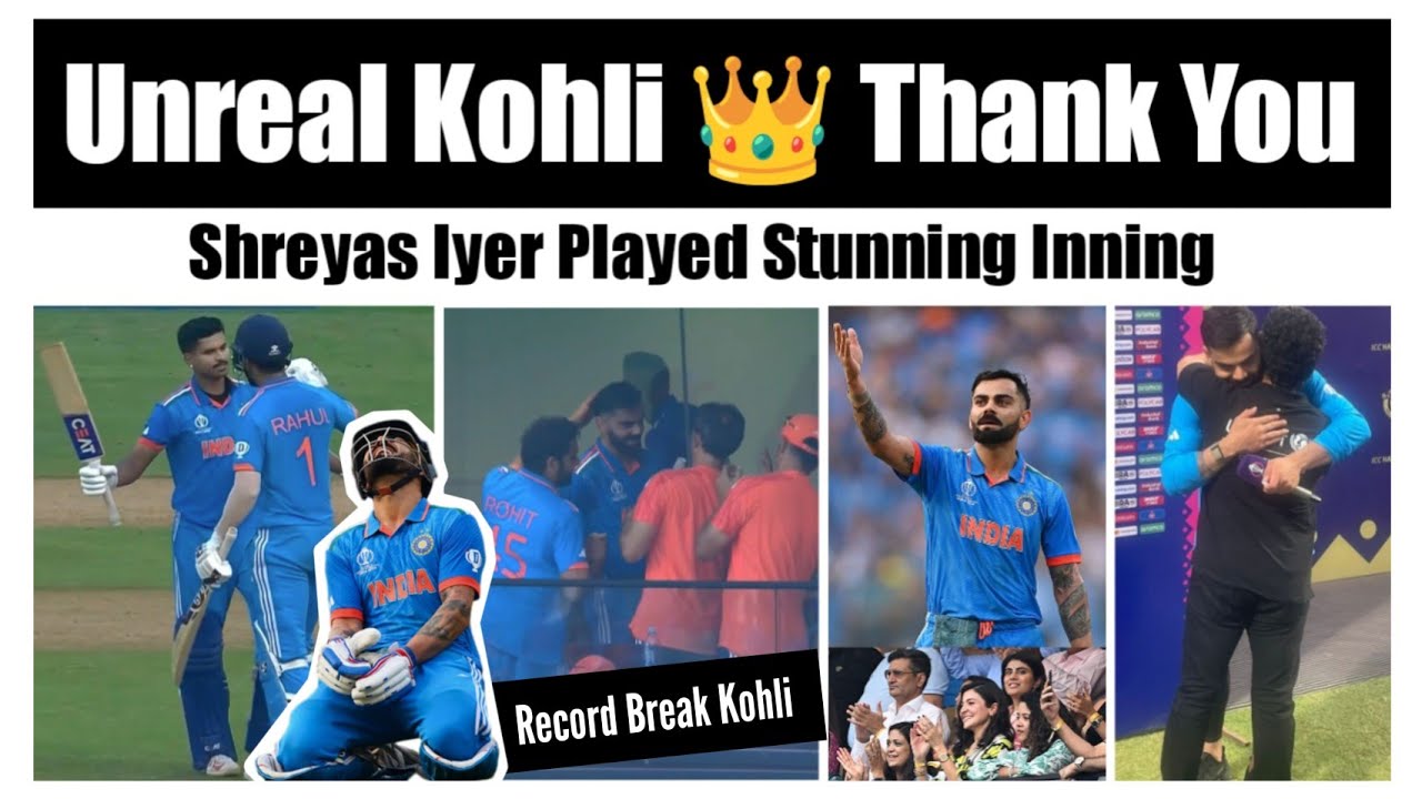 It's 50th Century in ODI | What a Inning by Iyer 🇮🇳 Virat Kohli Century ...