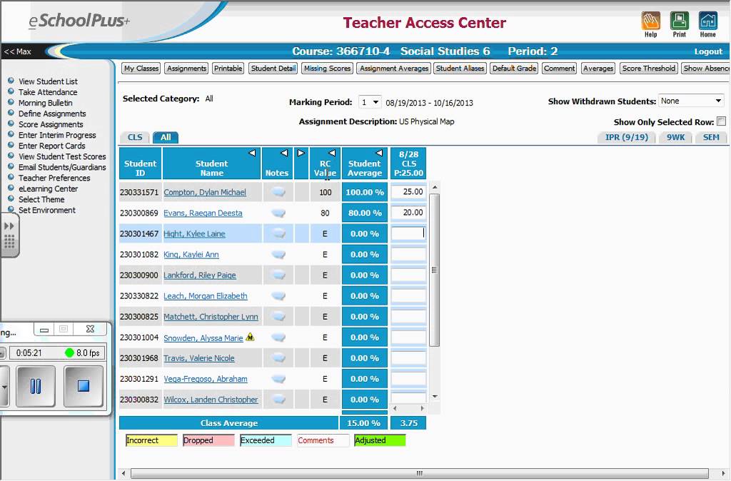 How to enter an assignment in eschool - YouTube