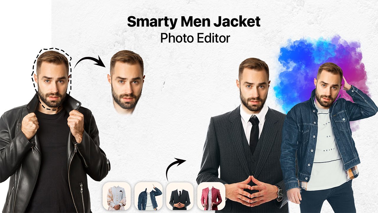 Smarty Men Jacket Photo Editor App | How to Use Men Jacket Photo Editor ...