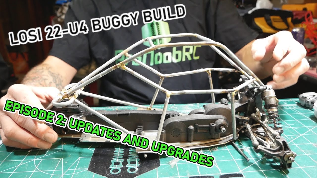 TLR 22-4 RC ULTRA 4 BUGGY BUILD: Episode 2: Custom Cage Update and ...