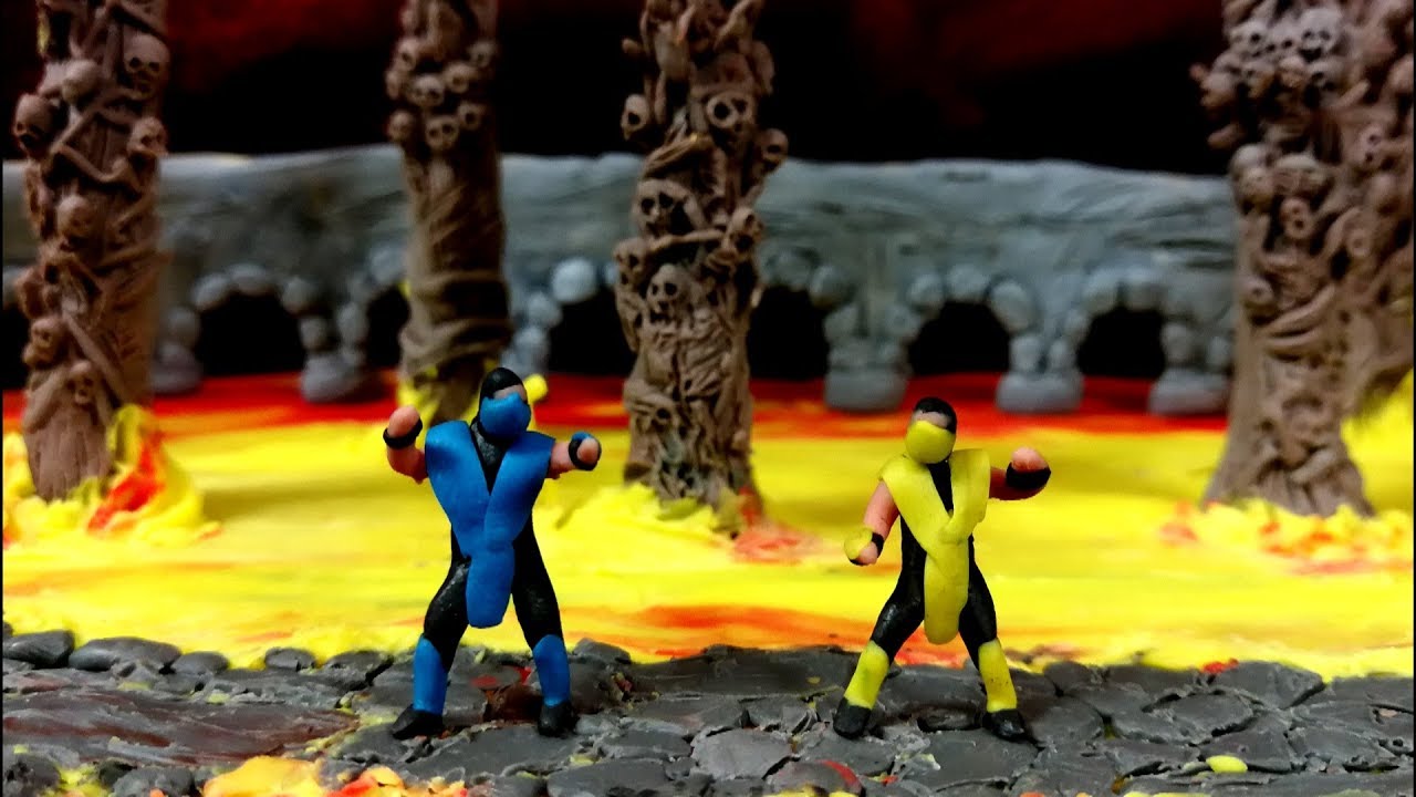 Sculpting Scorpions Lair from MORTAL KOMBAT - YouTube