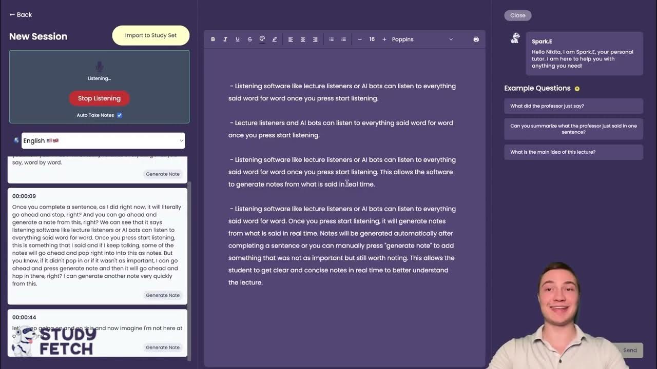 How to Use Live Lecture: Auto Taking Notes With Artificial Intelligence ...