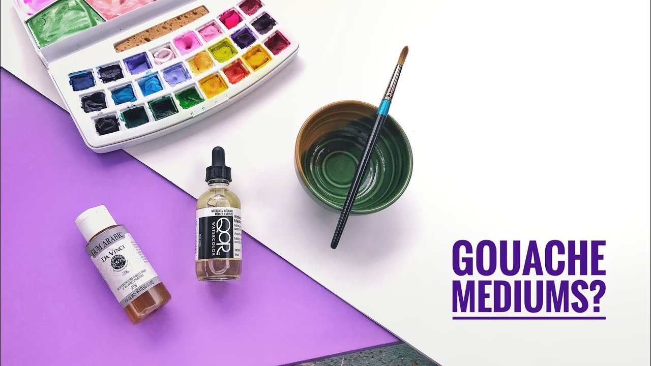 Trying Gouache with Watercolour Mixing Mediums & Honey | Experiment ...