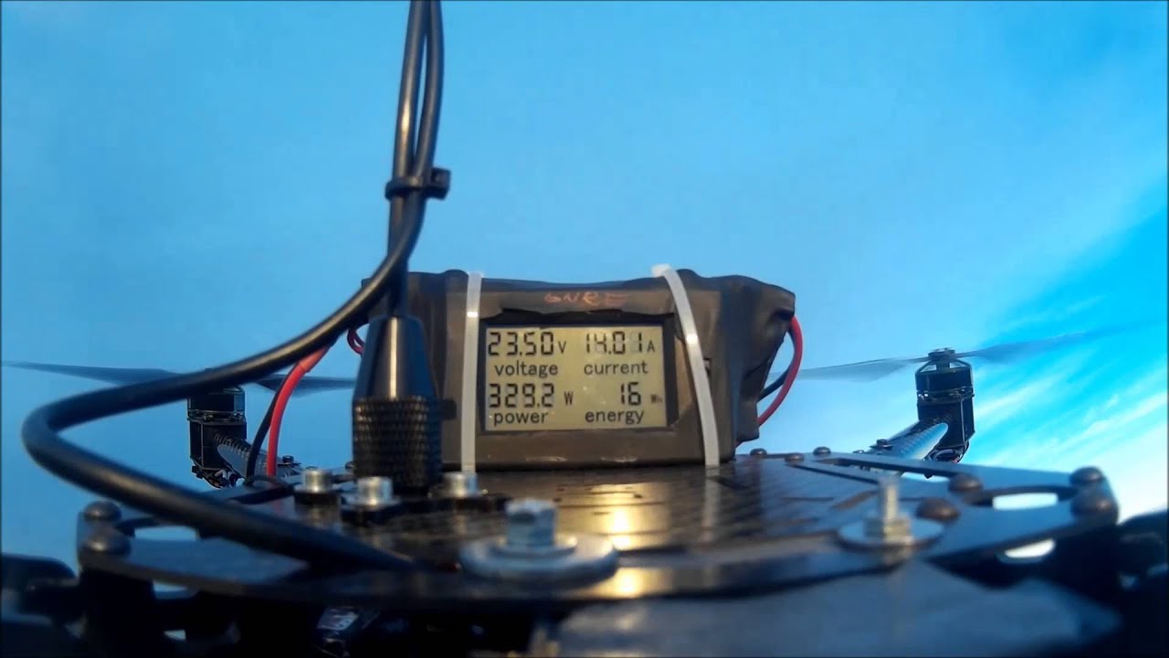 quadcopter current testing 2. - YouTube