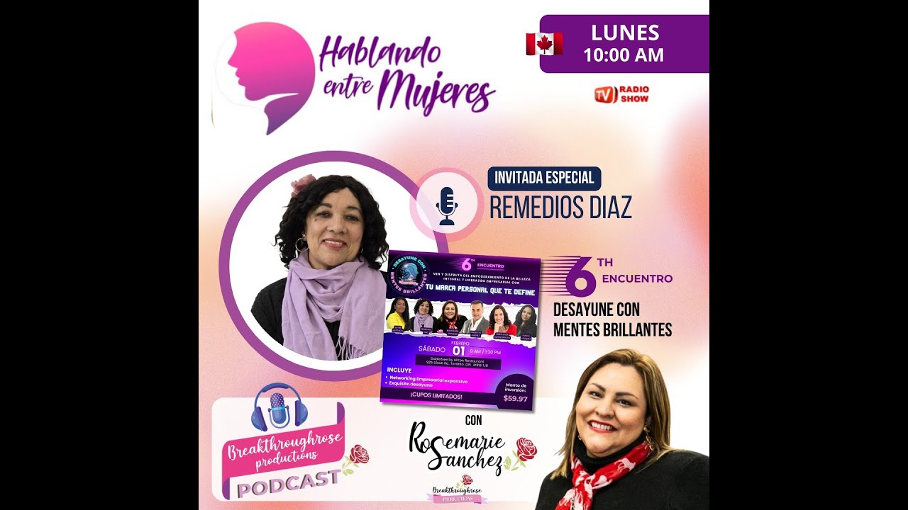 Tu programa #HablandoentreMujeres entrevista a Remedios Diaz hablamos # ...
