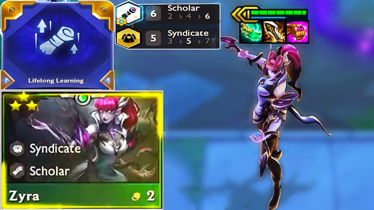 Zyra 3 Sao - 6 Học Giả. Carry Cực Mạnh, Đội Hình Ít Người Chơi, Dễ Dàng Vào TOP. DTCL Mùa 6.5 ...