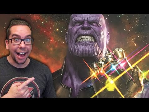 Thanos Wears the Infinity Gauntlet in Avengers Infinity War Art - YouTube
