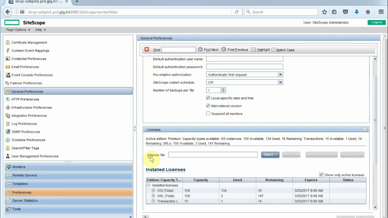 HPE Sitescope Licensing Capabilities - YouTube