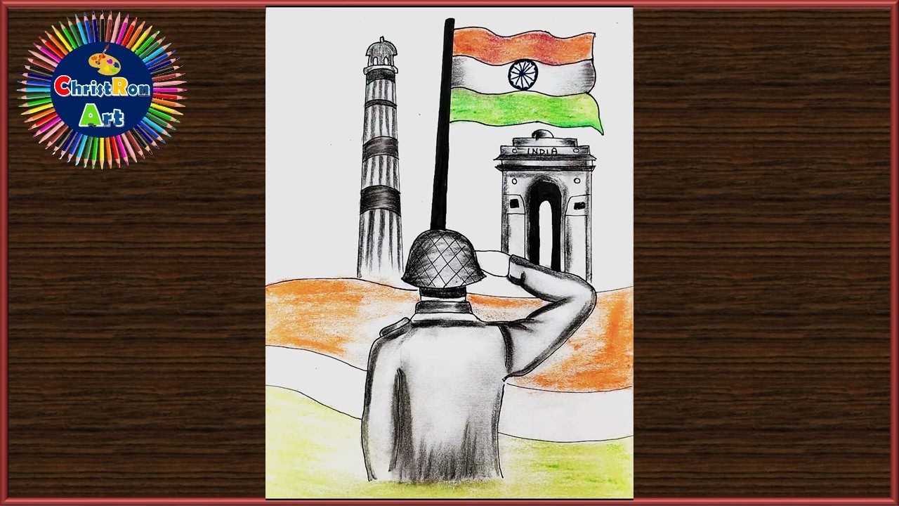 independence day easy drawing | how to draw independence day poster ...