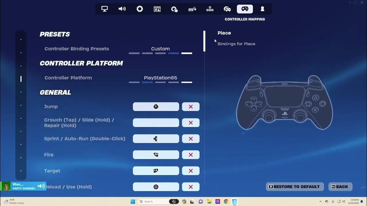 My Fortnite chapter 5 controller settings - YouTube
