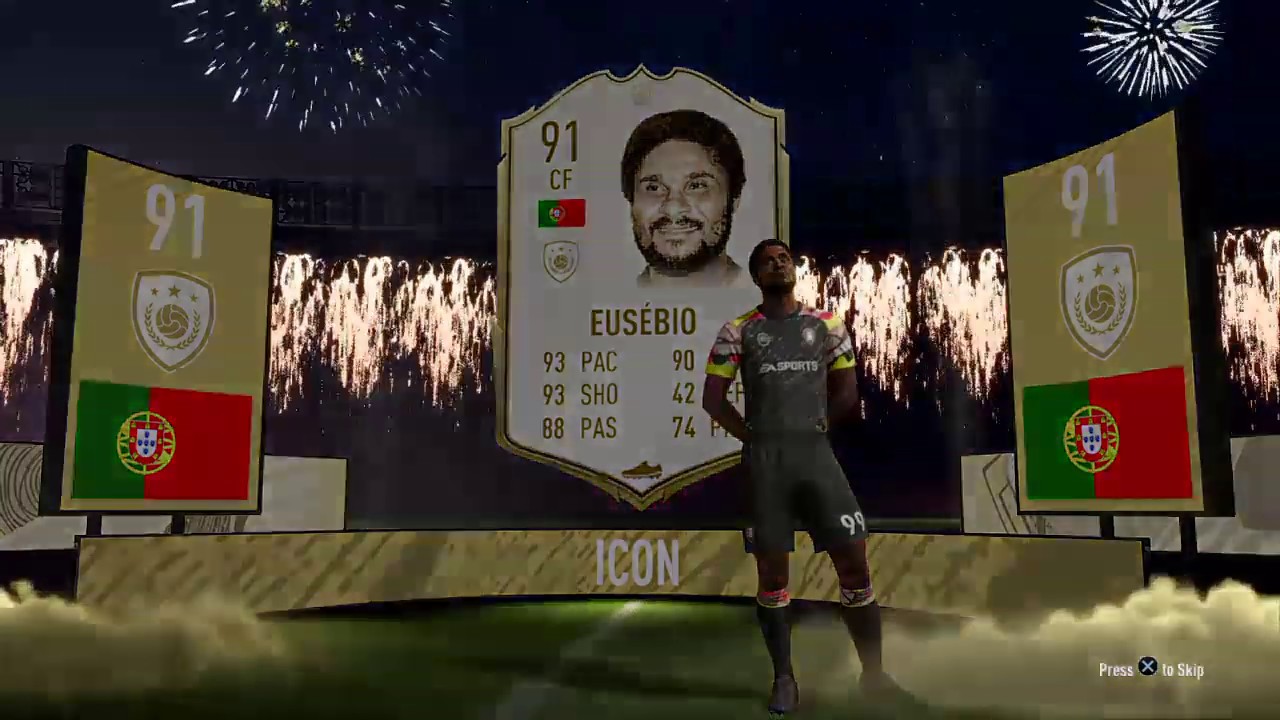 EUSÉBIO ICON IN A 7.5k PACK DOING SBC?!? - YouTube