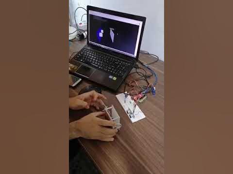 Ultrasonic ruler and 3D graphical interface with python - YouTube