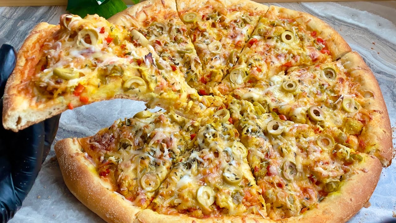 Chicken pizza, unbelievably delicious, why didn't I think of it before ...