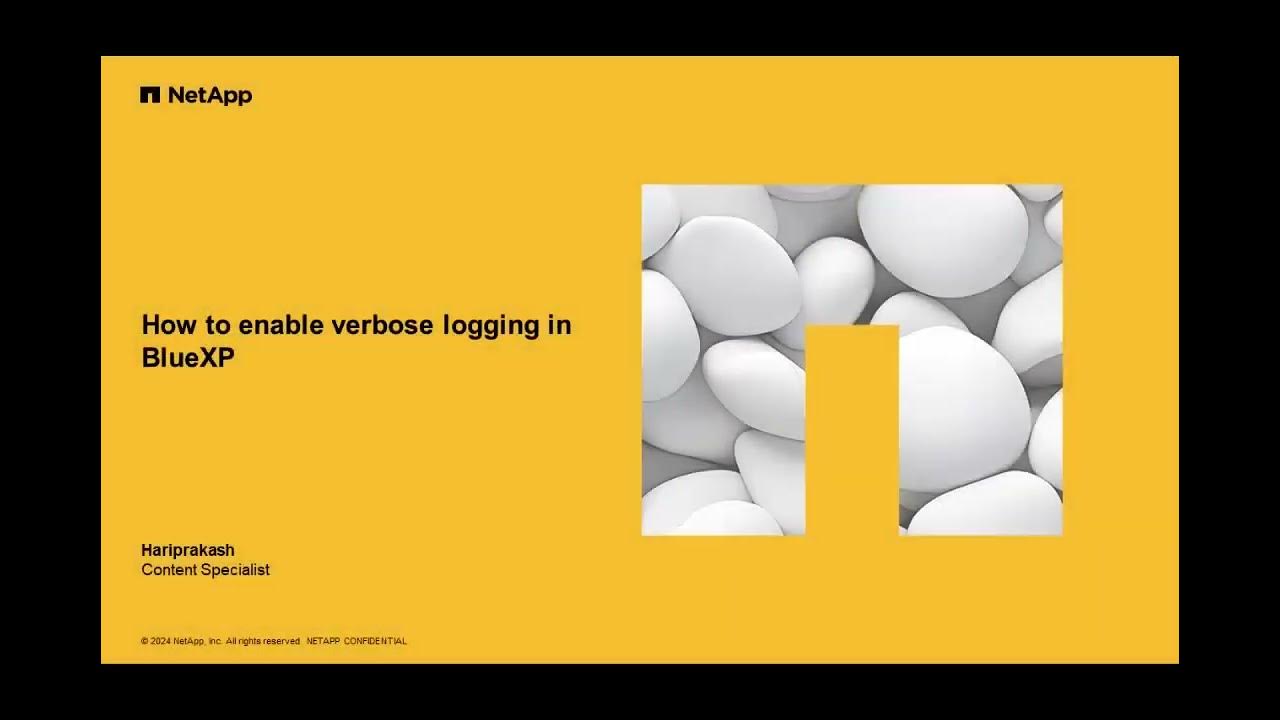 How to enable verbose logging in BlueXP - YouTube