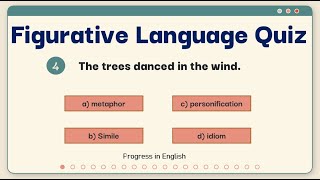 Figurative Language Practice Test Section 4 Main Page — Teaching