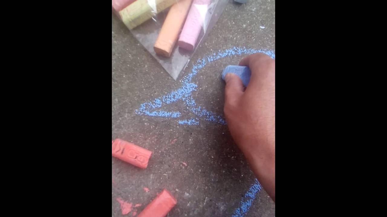 Draw color chalk - YouTube
