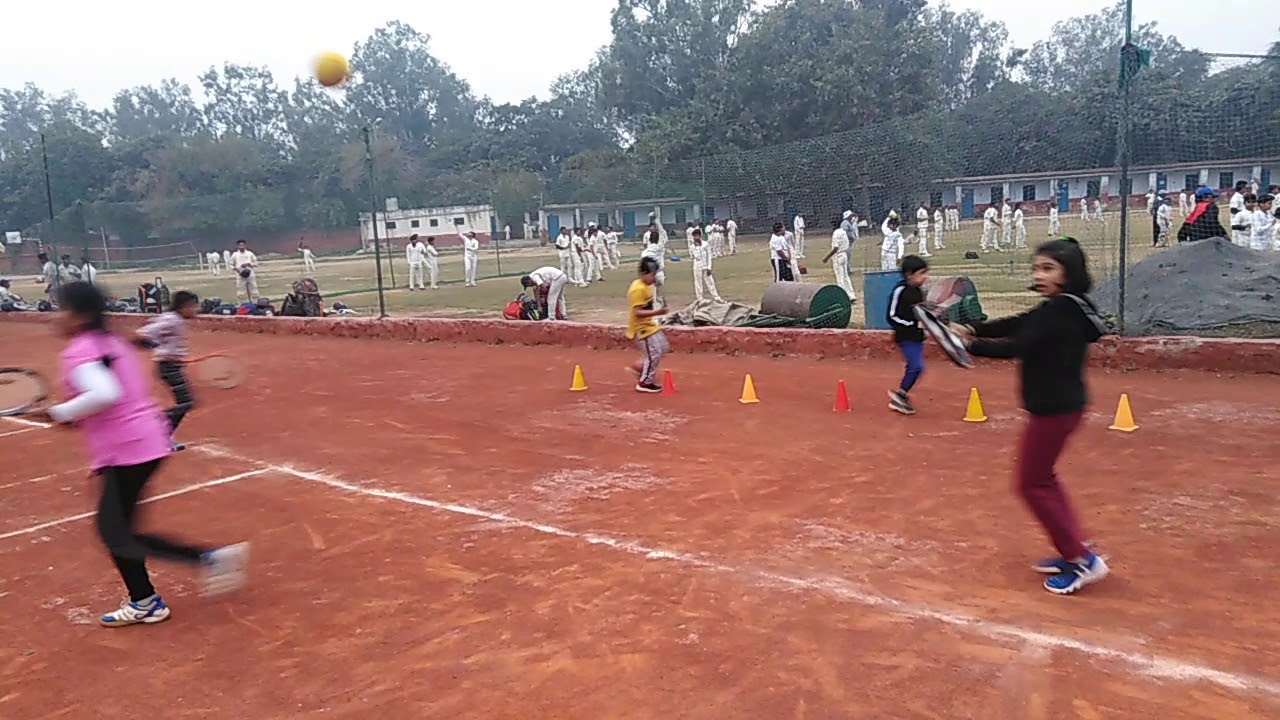 Intermediate tennis session - YouTube