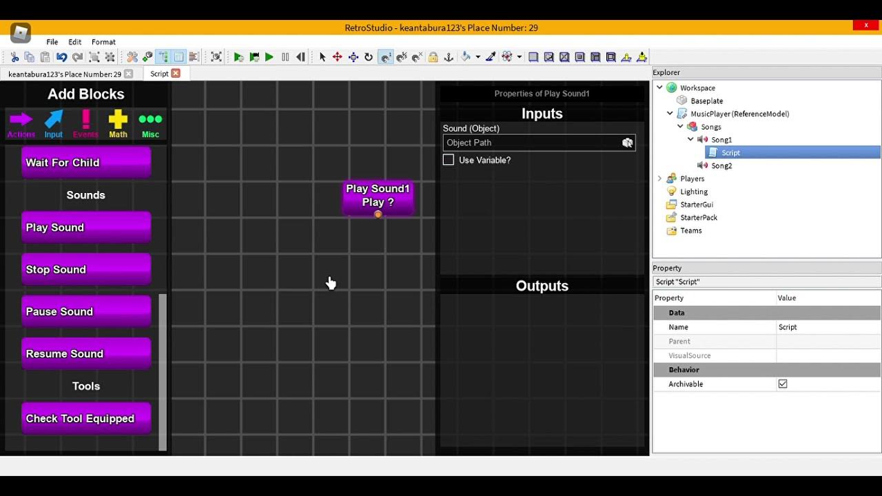 How to Play Music with Script | RetroStudio - YouTube
