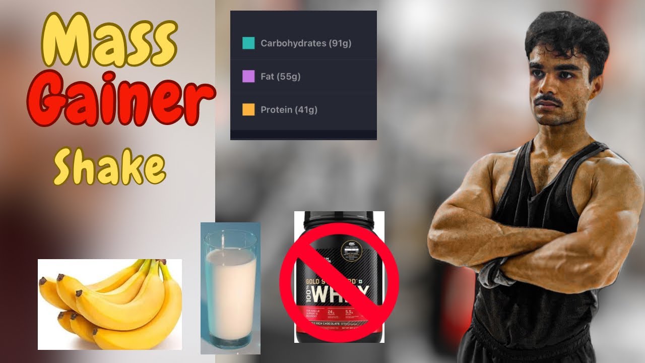 Muscle building mass gainer High Protein Shake without any Supplements ...
