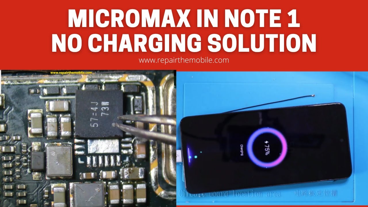 Micromax in Note 1 No Charging Solution | Compatible Charging IC - YouTube