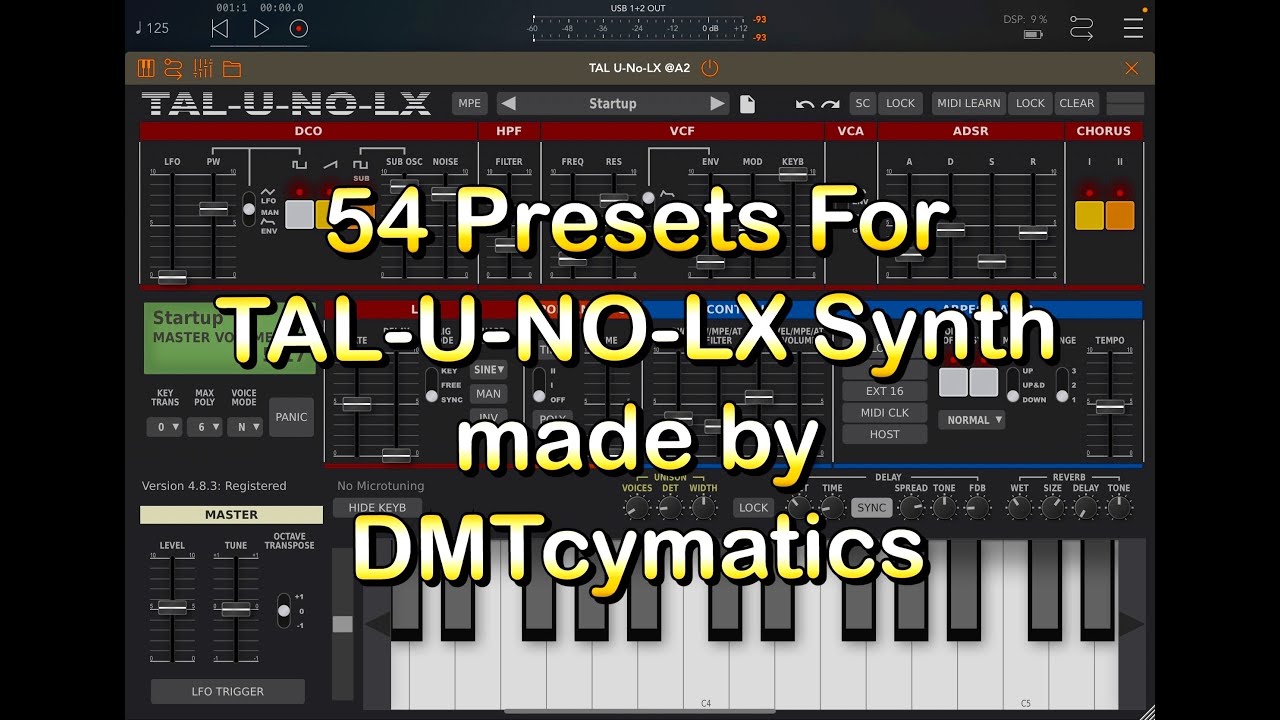 TAL-U-NO-LX 80s Synthesizer - 54 Epic Presets by DMTcymatics - Let's ...