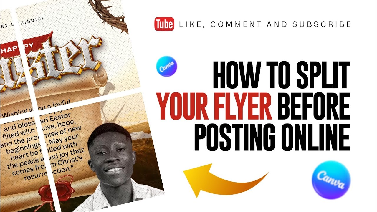 How to SPLIT your FLYERS before posting online | #tutorial # ...